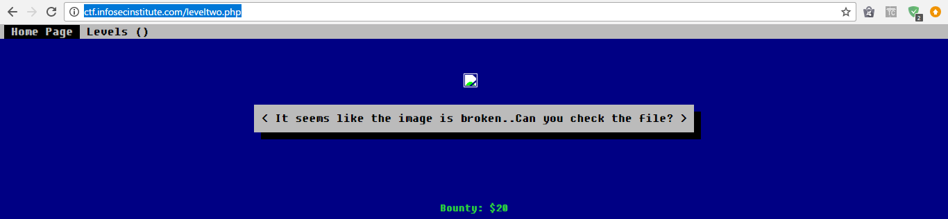 InfoSec Institute Capture The Flag #2 - thefluffy007