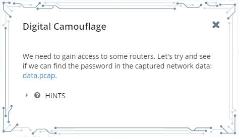 PicoCTF 2017 – Digital Camouflage - thefluffy007