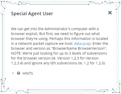 PicoCTF 2017 – Special Agent User #appsec #infosec #forensics - thefluffy007